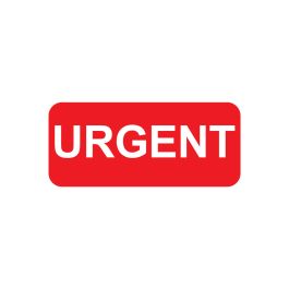 Urgent Adhesive Label 89 x 32mm