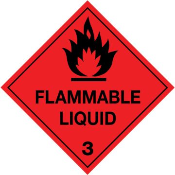 Class 2.1 Flammable Gas Self Adhesive Sign (200 x 200mm)