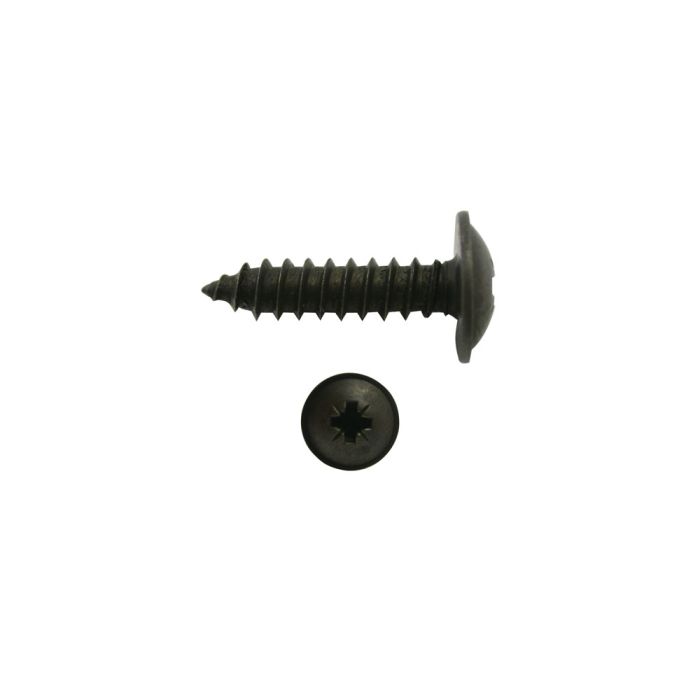 Black Self-Tapping Screw Pozi Flange Head