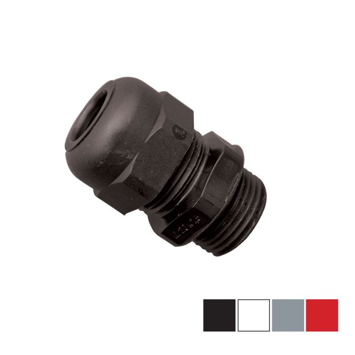 M20 Black IP68 Cable Gland 6-12mm | Nylon 6 | RoHS Compliant