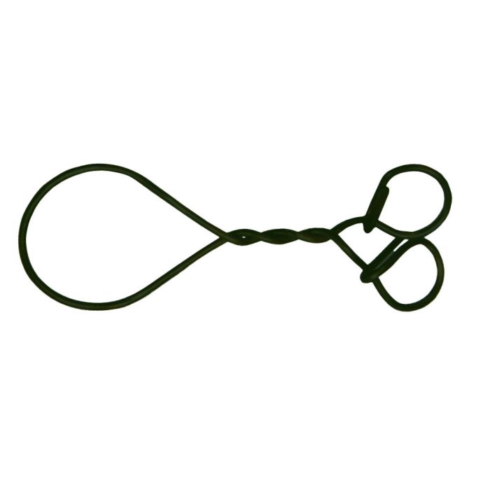 Green PVC Coated Loop End Wire Sack & Rebar Ties 250mm