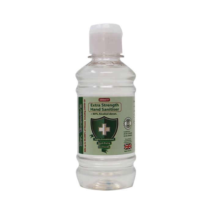 250ml Extra Strength Hand Sanitiser | 80% Alcohol | Quick Drying Protection
