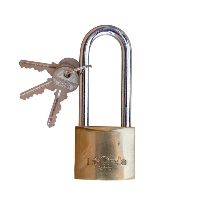 50mm Long Shackle Brass Padlock