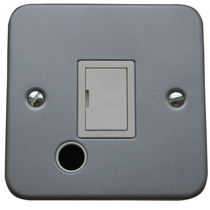 Unswitched With Flex Outlet Metal Clad Fused Spur 13 Amp